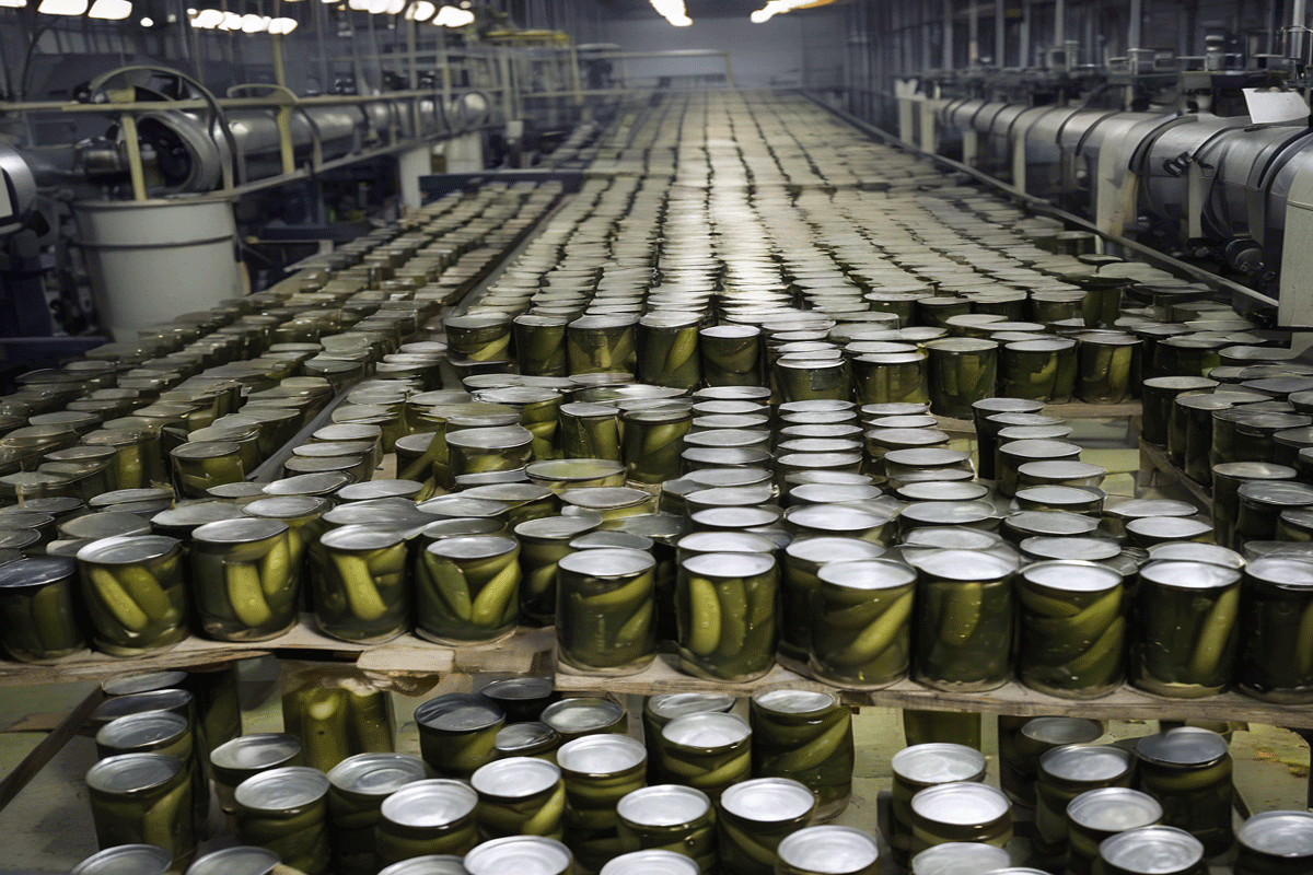 Understanding the Production Process of Canned Pickles in a Factory ...